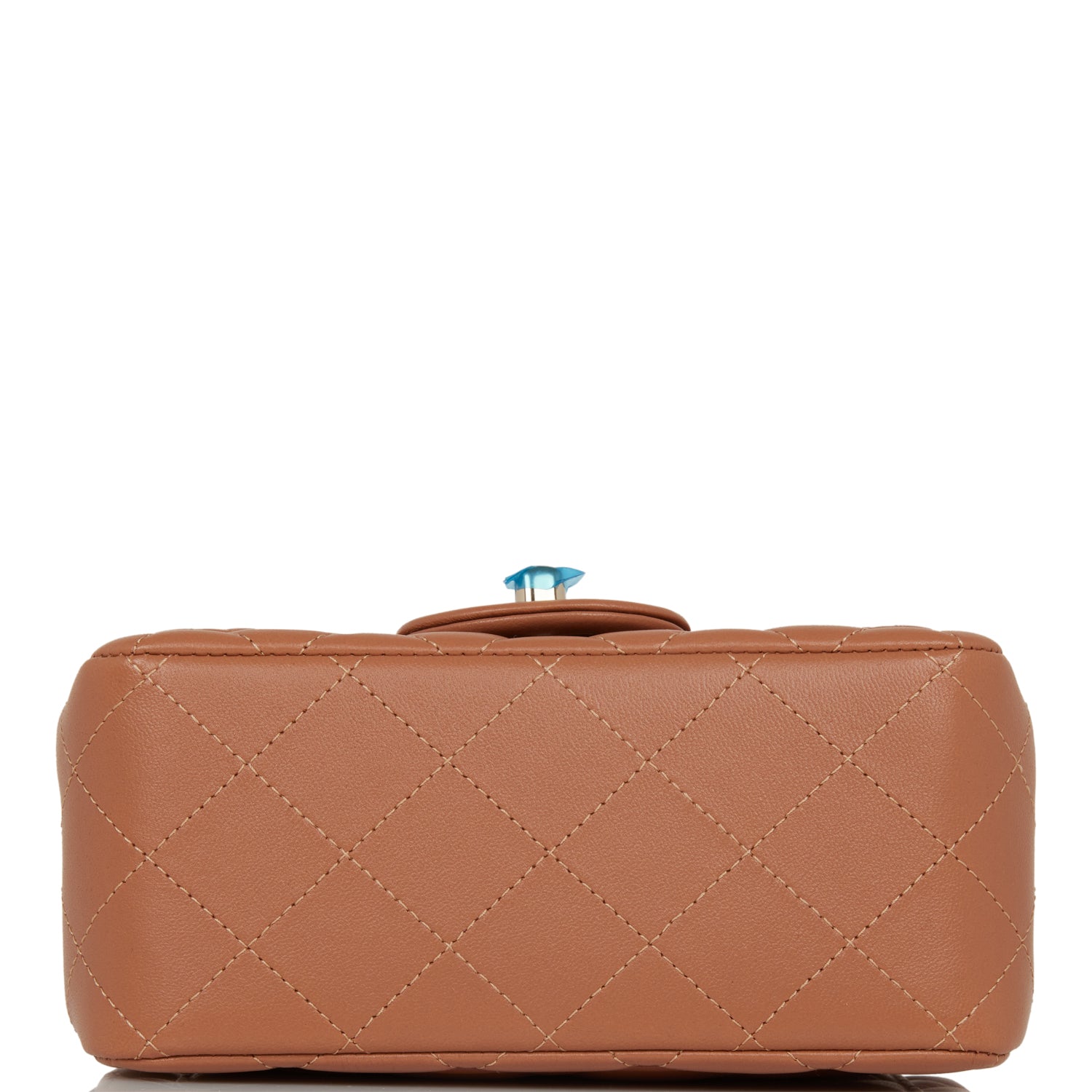Chanel Caramel Lambskin Square Mini Classic Flap Light Gold Hardware