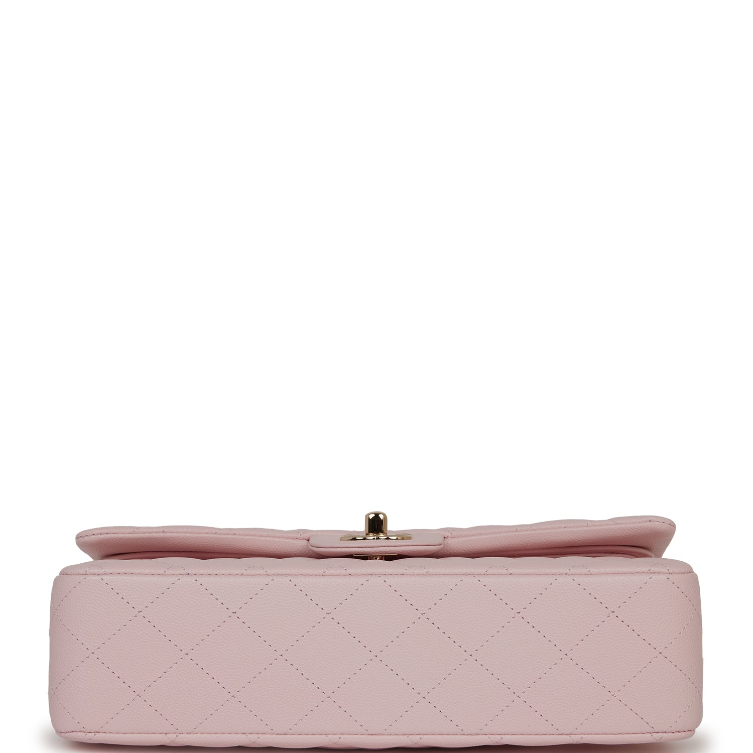 Chanel Pink Caviar Medium Classic Double Flap Bag Light Gold Hardware