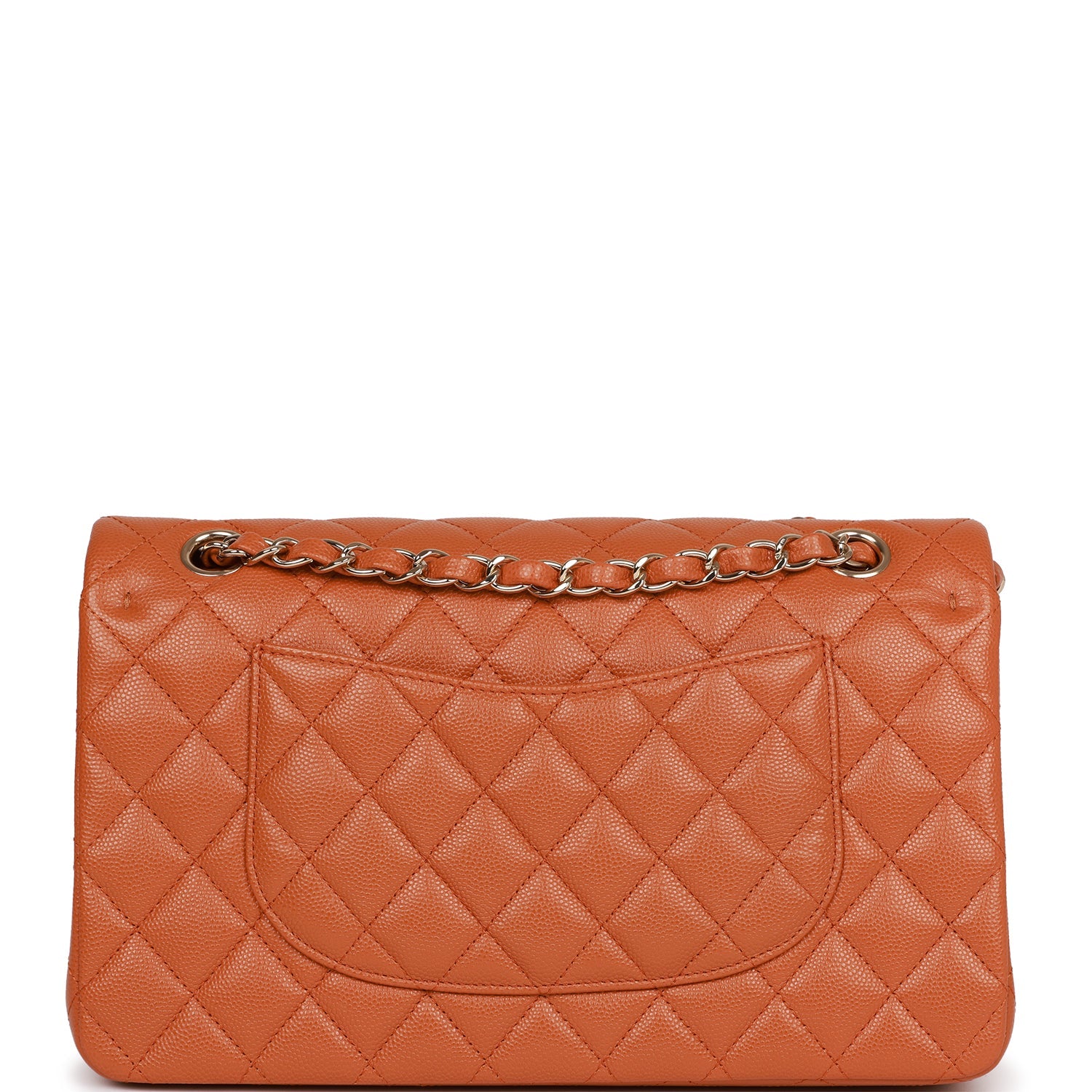 Chanel Caramel Quilted Caviar Medium Classic Double Flap Bag