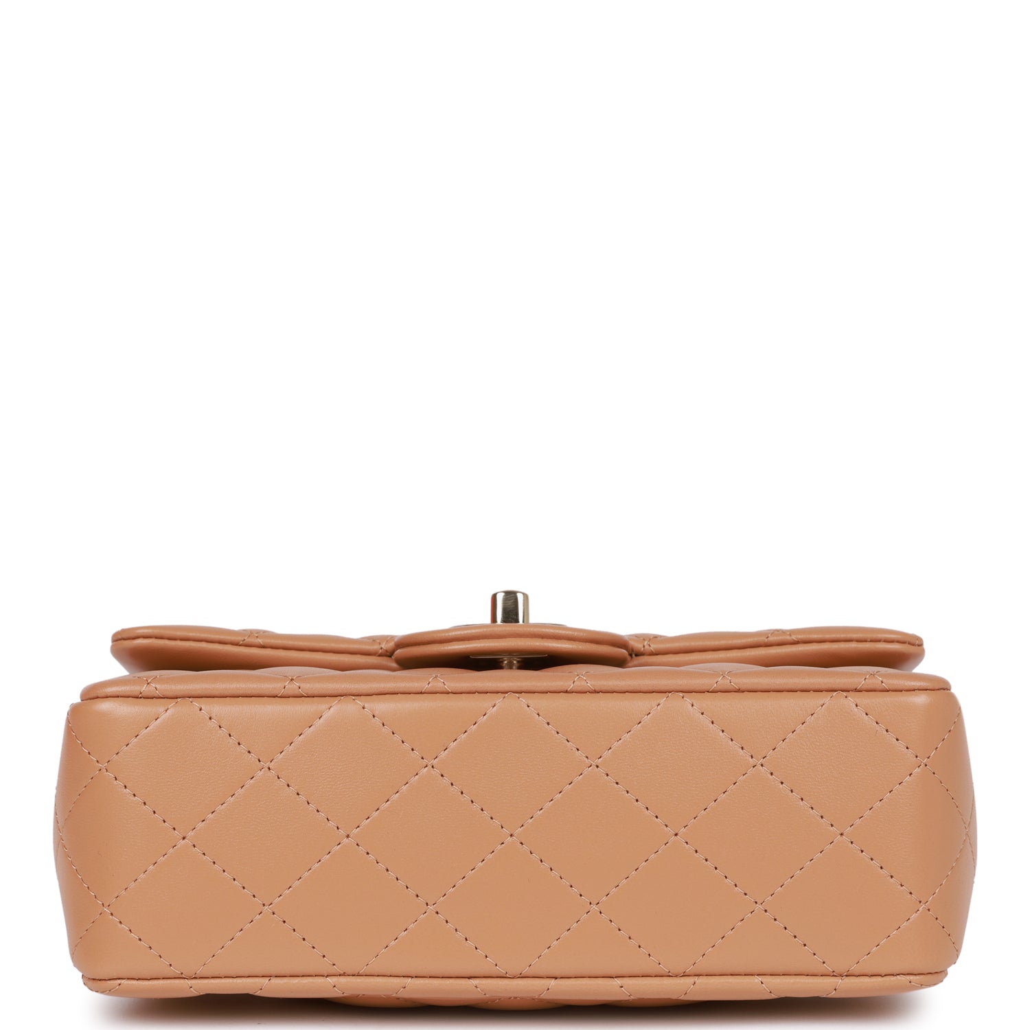 Chanel Mini Rectangular Flap with Top Handle Caramel Lambskin Light Go