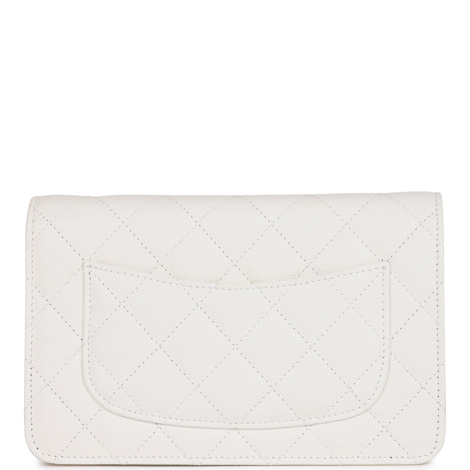 Chanel Wallet on Chain WOC White Caviar Light Gold Hardware