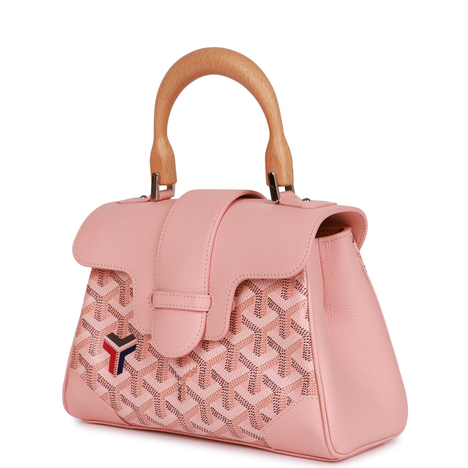 Goyard Saigon Souple Mini Bag Pink Goyardine Silver Hardware