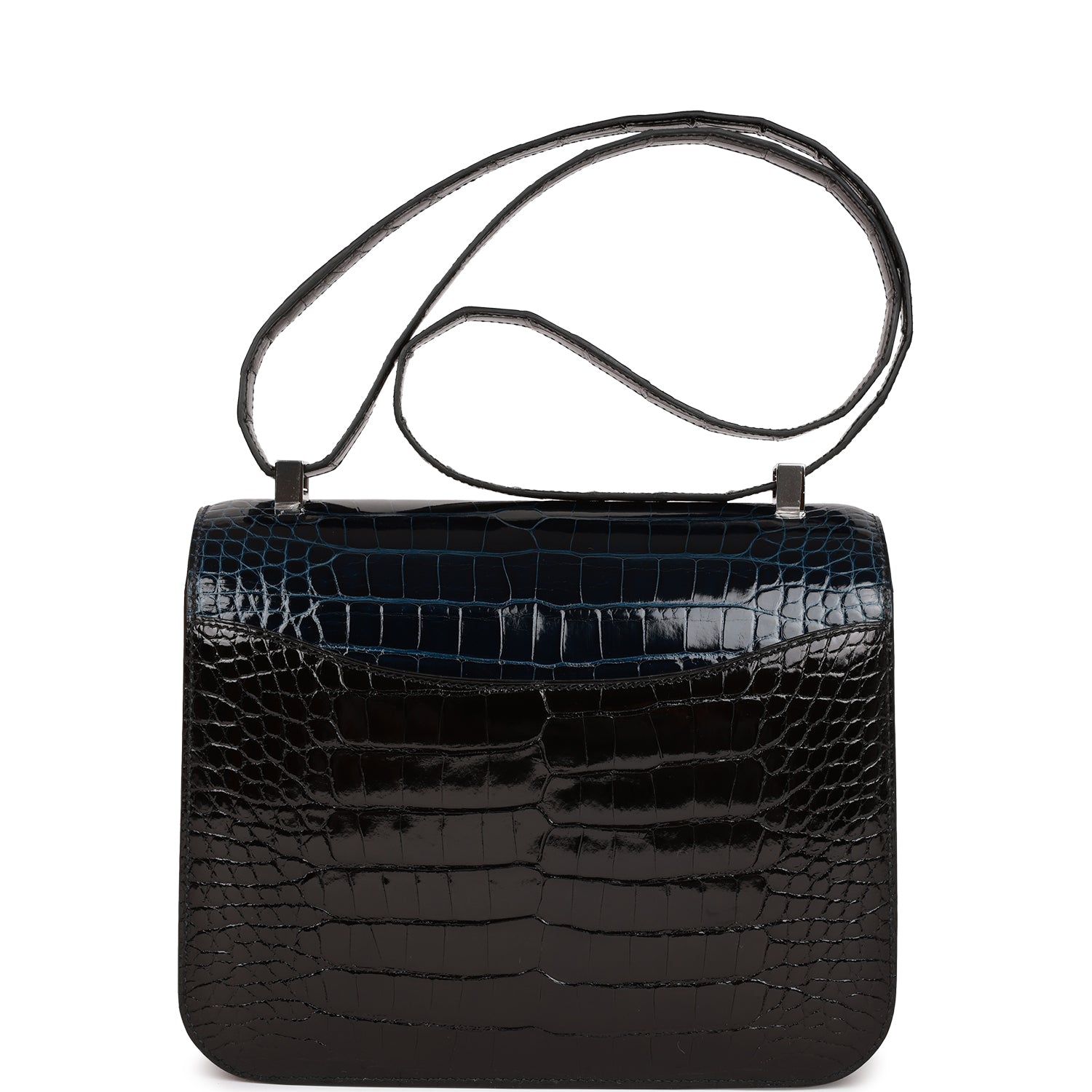 Hermes Constance 24 Tri-Color Black, Bleu Baltique and Vert Rousseau S