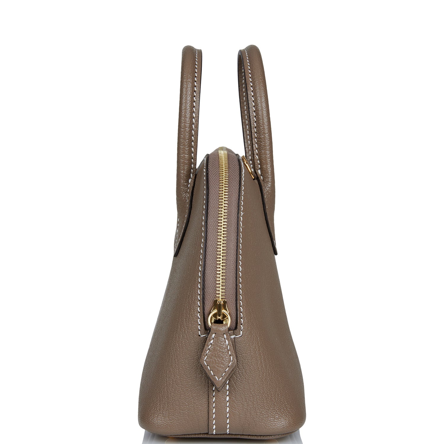 Hermes 1923 Bolide 25 Etoupe Chevre Gold Hardware