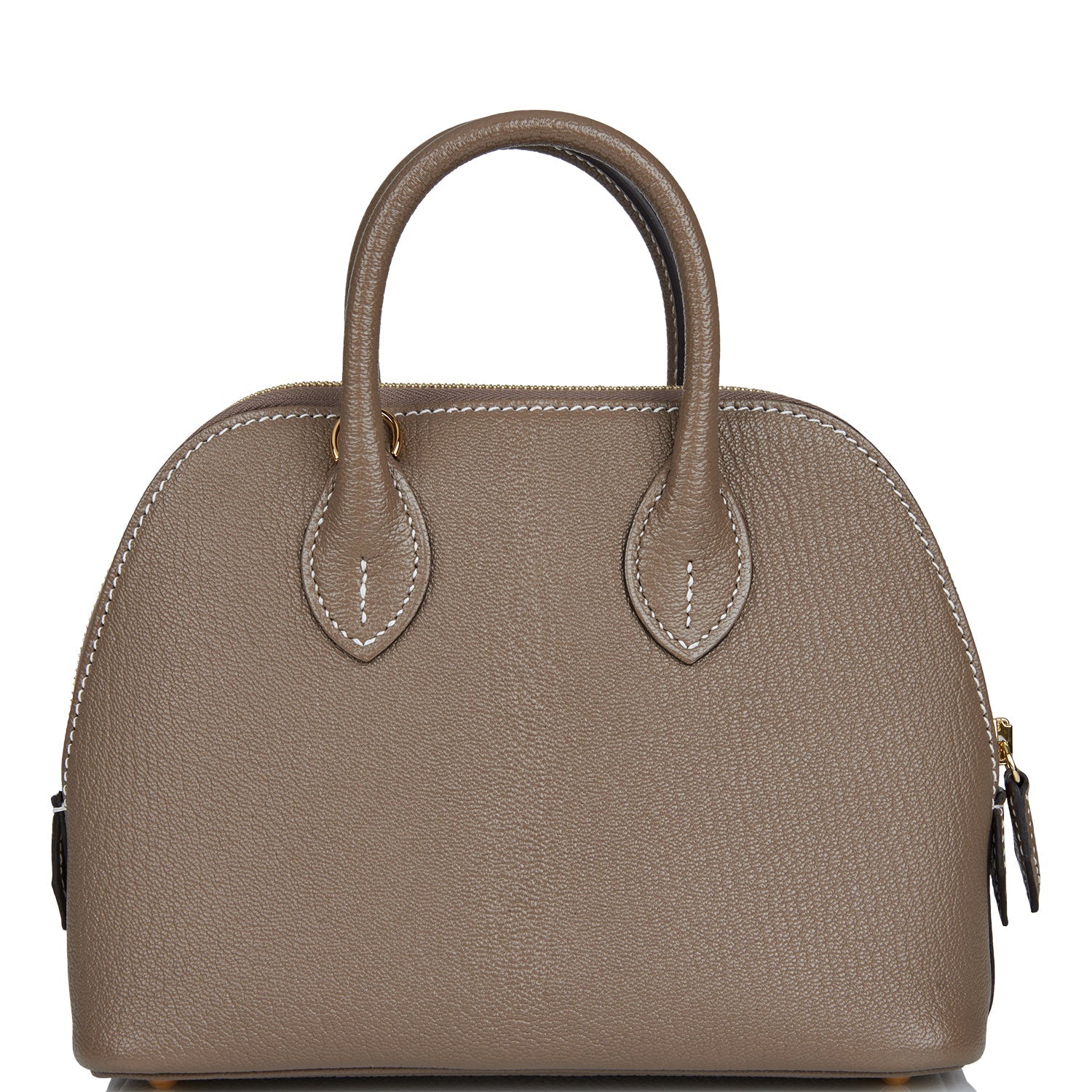 Hermes 1923 Bolide 25 Etoupe Chevre Gold Hardware