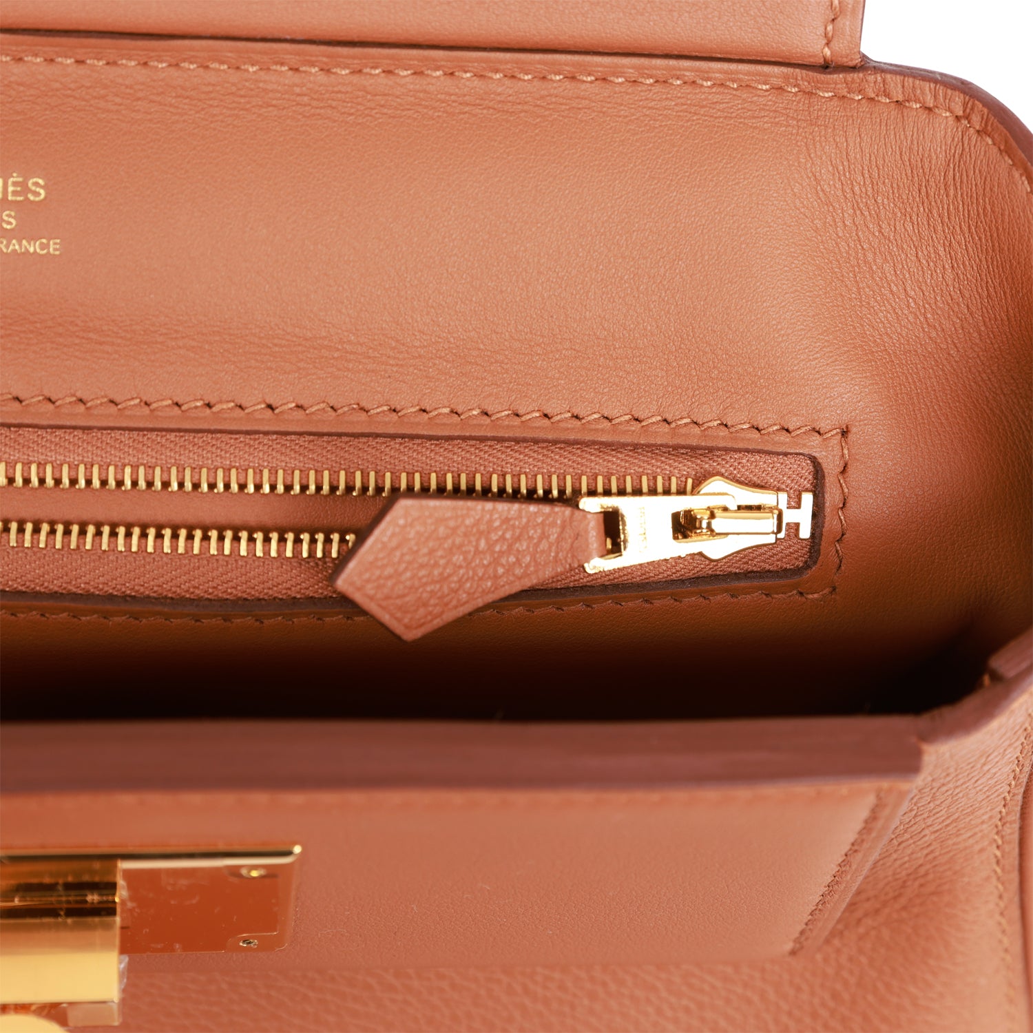 Hermes Mini 24/24 Bag Gold Evercolor and Swift Gold Hardware