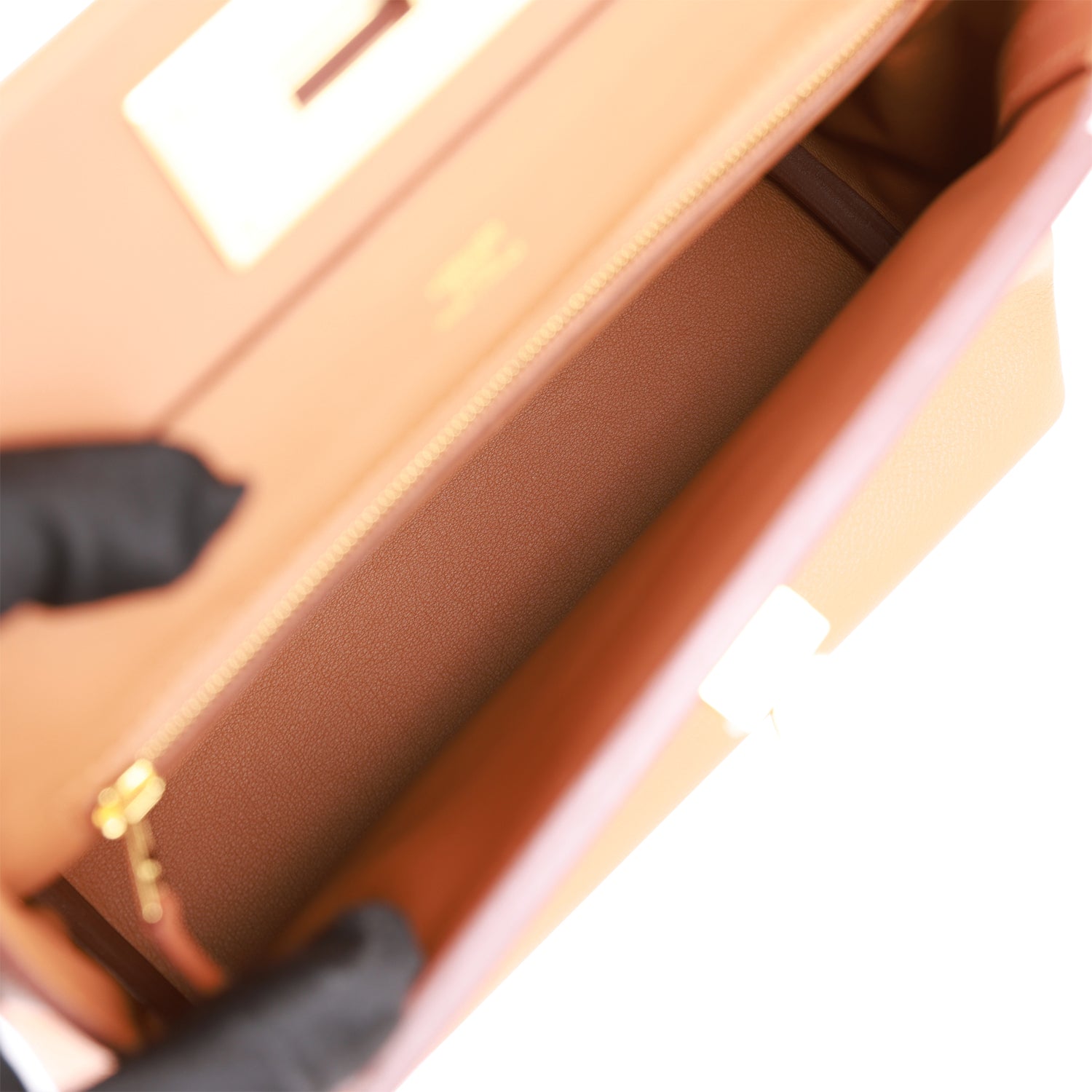 Hermes Mini 24/24 Bag Gold Evercolor and Swift Gold Hardware