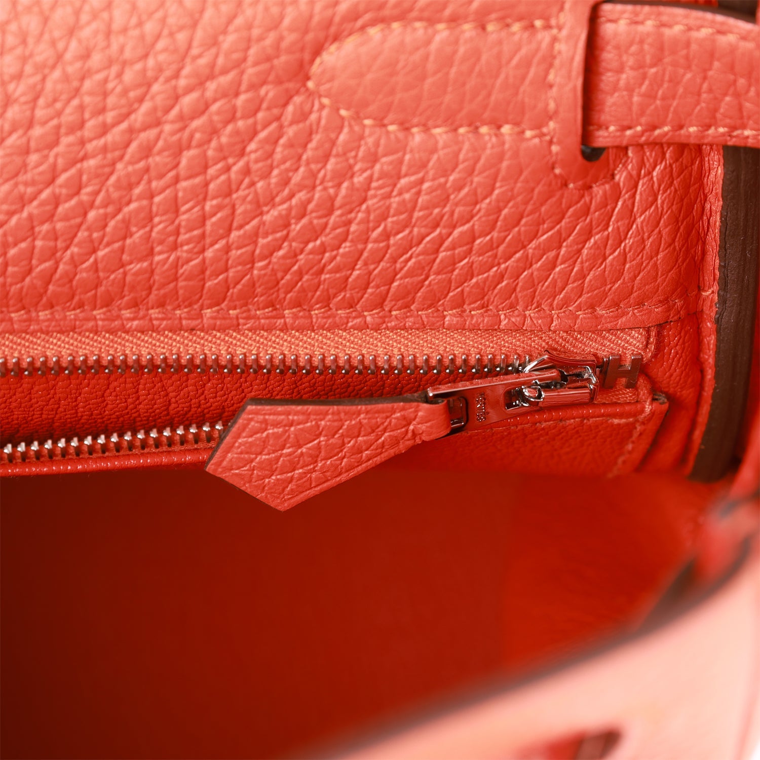 Hermes Kelly Retourne 28 Feu Clemence Palladium Hardware